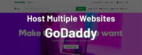 Can You Host Multiple Websites On Godaddy Amdhosting