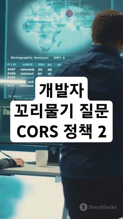 개발자 기술 면접을 위한 꼬리물기 질문 Web Cors 정책 2 개발자 기술면접 Coding Programming