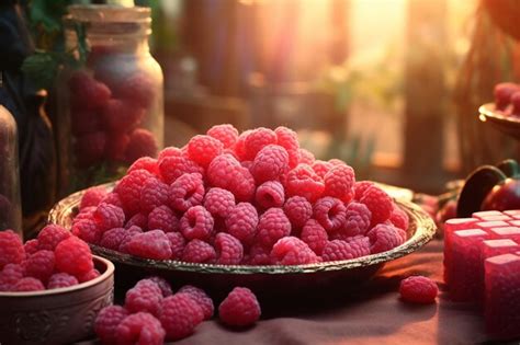 Premium Photo Raspberry Flavored Candy Or Sweets