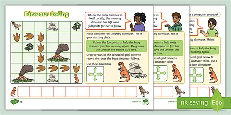 Ks1 Dinovember Unplugged Coding Twinkl Coding Twinkl Ks1 Dinovember Unplugged Coding Twinkl Coding Twinkl