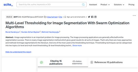 Multi Level Thresholding For Image Segmentation With Swarm Optimization