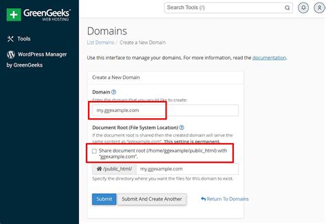How To Create A Subdomain For Your GreenGeeks Website