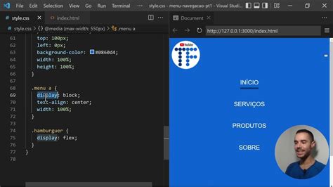 🔵 02 Projeto Menu De Navegação Responsivo Com Html Css E Javascript