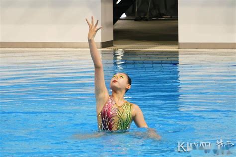 省运最前沿 青少年组花样游泳比赛收官李冀宁冀云石家庄