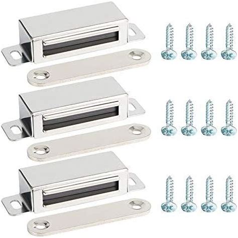 Cabinet Magnetic Catch 3pcs Strong Magnetic Door Catch Heavy Duty Magnetic Drawer Catch