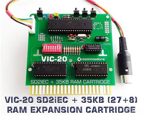 commodore vic 20 sd2iec 35kb 27 8 ram expansion cartridge share