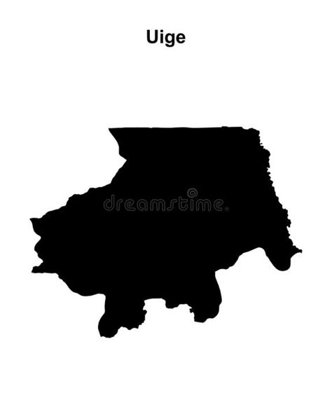 Uige Outline Map Stock Vector Illustration Of Provinces 360325378