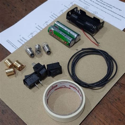 Jual Terbaru Paket Lengkap Kit Lampu Listrik Seri Paralel Alat Peraga