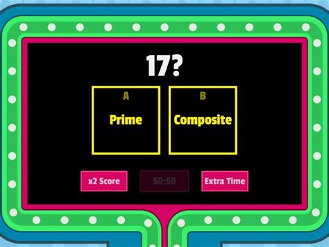 Prime Or Composite Gameshow Quiz