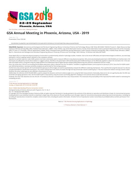 Pdf Spaceborne Polarimetric Sar Interferometry For Snow Depth Retrieval In The Northwestern