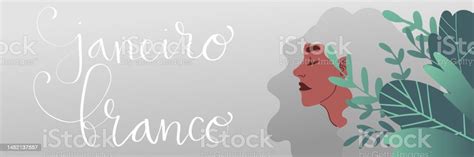 포르투갈 자네이루 브랑코 브라질 정신 건강 인식 배너에 대한 캠페인의 화이트 1월 필기 서예 레터링 라티나 성인 여성 벡터 1월에 대한 스톡 벡터 아트 및 기타 이미지