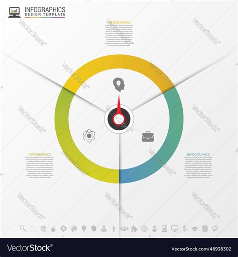 Infographics Step By With Pointer Business Vector Image