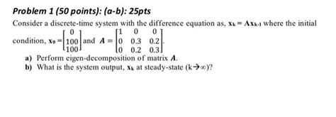 solved problem 1 50 points a b 25pts consider a