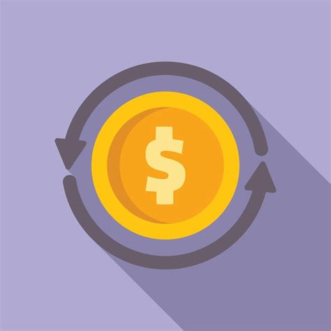 Premium Vector Gold Coin With A Dollar Sign Circulating Representing Financial Flow And