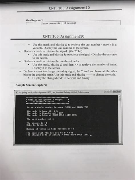 Cnit 105 Assignment10 Due Wed 41118 20 Points