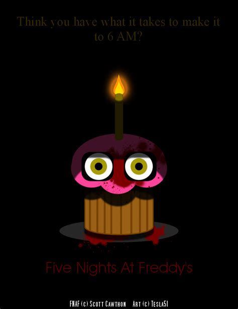 Fnaf Poster Minimalist Cupcake By Tesla51 On Deviantart