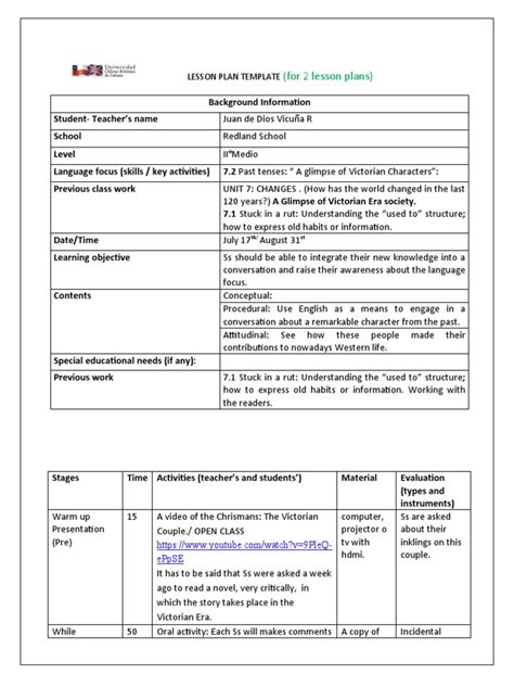 Lesson Plan Demo Lesson Pdf Lesson Plan Pedagogy