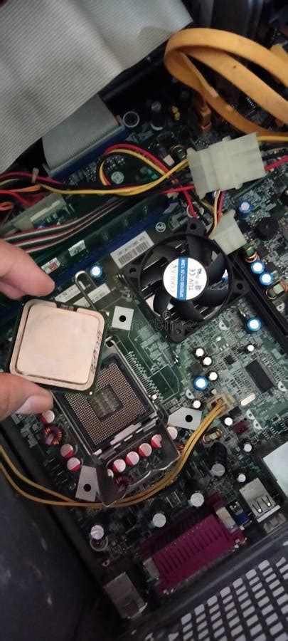 The Inside Of The Computer Which Consists Of Special Components Is Very Complicated Stock Photo