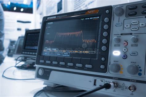 Digital Oscilloscope Electronic Control Instrument With Display Stock Photo Image Of