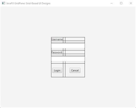 Javafx Gridpane Grid Based Ui Designs