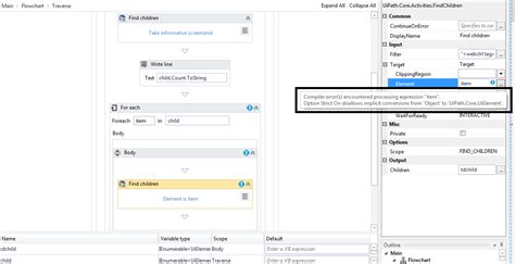 Disallows Implicit Convertion From Object To Uipath Core Uielement Help UiPath Community Forum