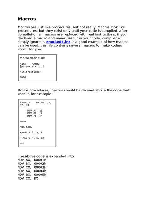 macros pdf macro computer science parameter computer programming