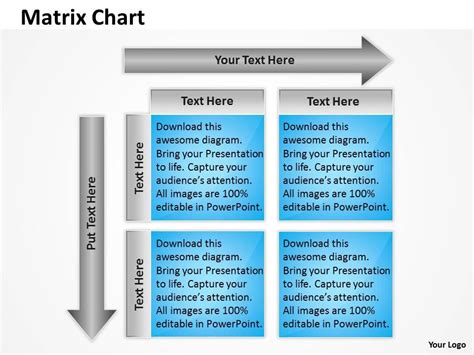 Matrix Box Chart PowerPoint Presentation Designs Slide PPT Graphics Presentation Template
