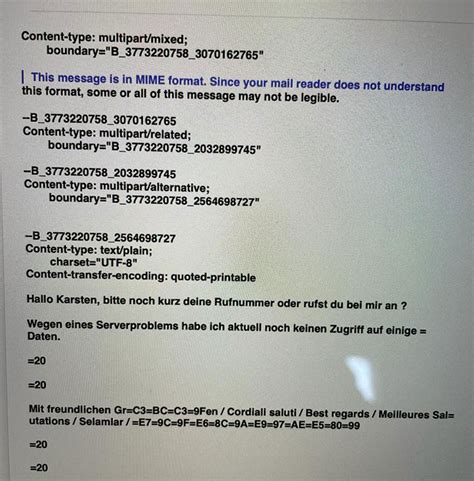 Mails Formatting Incorrect Special Characters Wrong Setting IT Software Mobile PFF