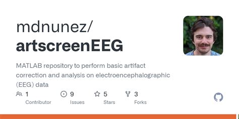 GitHub Mdnunez ArtscreenEEG MATLAB Repository To Perform Basic Artifact Correction And
