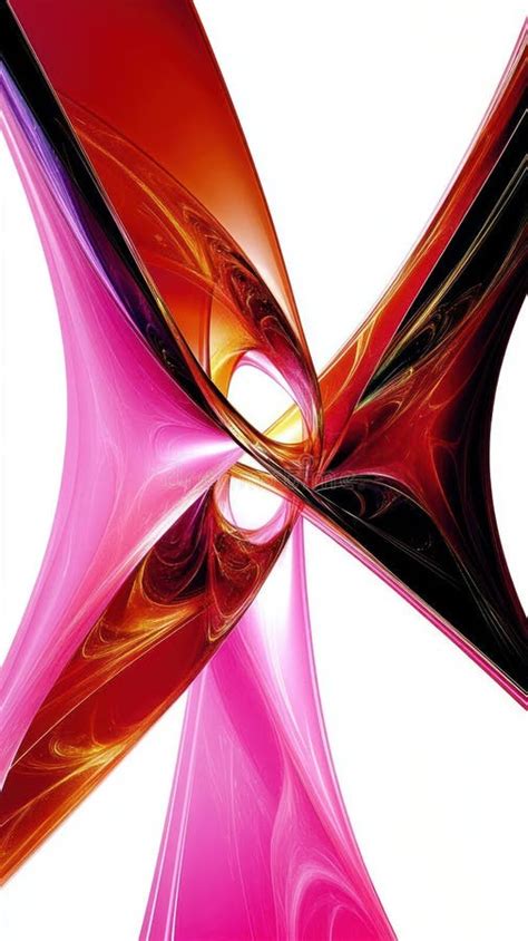 Abstract Swirling Shapes In Vibrant Colors Create A Dynamic Visual Effect Stock Illustration