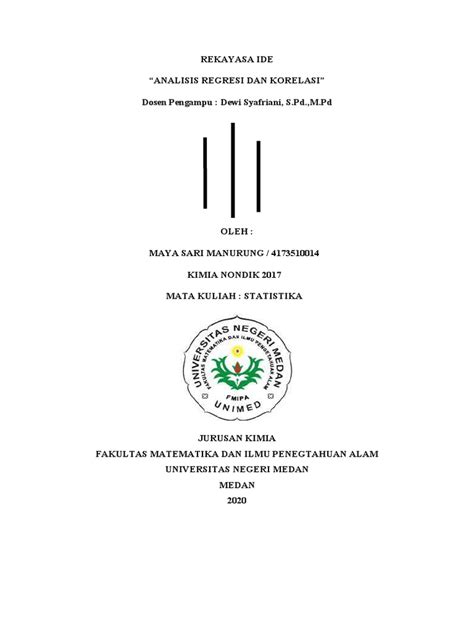 Analisis Regresi Dan Korelasi Statistika Pdf