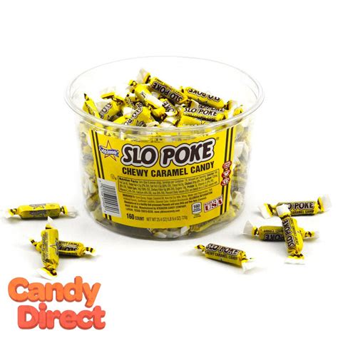 Slo Poke Candy Bite Size 160ct Tub