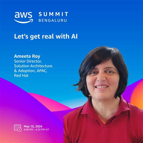 ameeta roy on linkedin redhat genai openhybridcloud awssummit