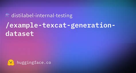 Distilabel Internal Testing Example Texcat Generation Dataset At Main