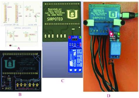A PCB Design Using The KiCad Program B Finished PCB Model C D