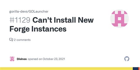 Can T Install New Forge Instances Issue Gorilla Devs GDLauncher GitHub