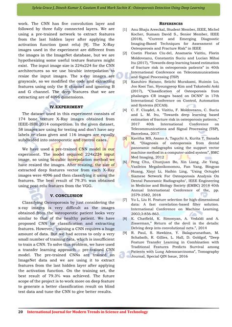 Osteoporosis Detection Using Deep Learning Pdf Bone And Joint Conditions Diseases And