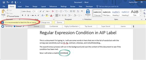 Using Regex For Azure Information Protection Labels Joanne C Klein