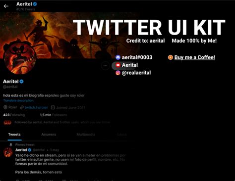 Twitter WEB UI KIT Figma