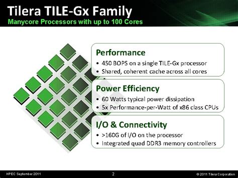 The Tilegx Processor Enabling Hpc Through Massivescale Manycore