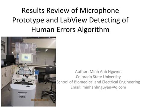 Results Review Of Microphone Prototype And Labview Detecting Of Human