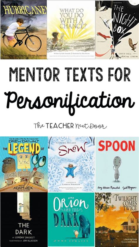 Mentor Texts For Teaching Figurative Language The Teacher Next Door Teaching Figurative