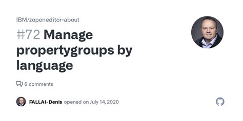 Manage Propertygroups By Language Issue IBM Zopeneditor About GitHub