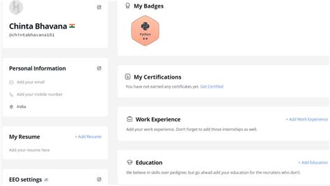 bhavana chinta on linkedin i have achieved 2star in python challenges in hacker rank platform