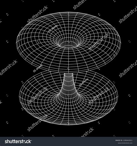 Wormhole Tunnel Mesh Objects Network Wireframe Stock Vector Royalty Free 2290443911 Shutterstock