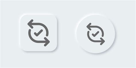 Pair Solid Icon In Neomorphic Design Style Paired Signs Vector
