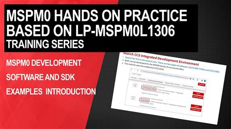 Mspm0 Hands On Practice Based On Lp Mspm0l1306