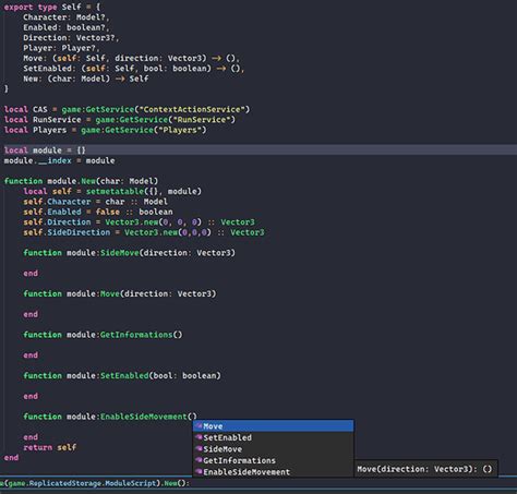 Module Does Not Autocomplete Scripting Support Developer Forum Roblox