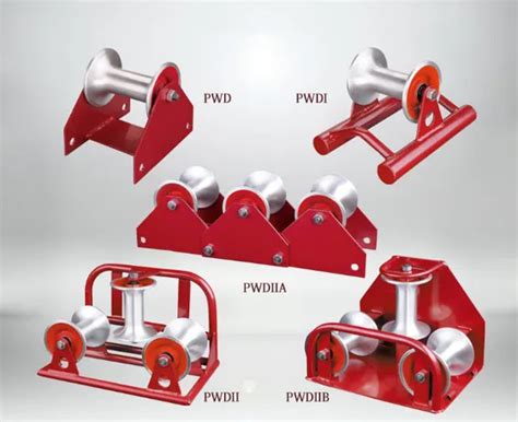 Manhole Cable Pulling Roller Guide Three Drum Cable Roller Laying