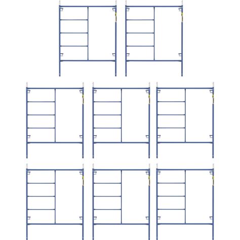 Metaltech Saferstack 4ft X 10ft Scaffold Cross Brace 8 Pk Model M Mc48120k8 Northern Tool